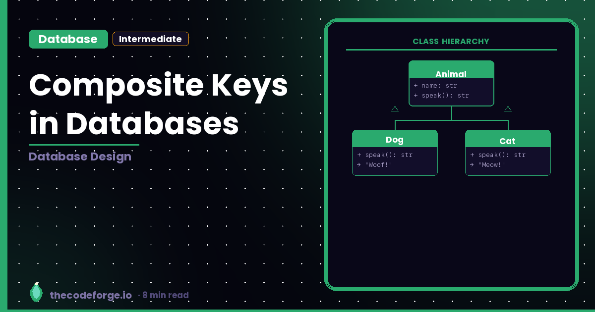 Composite Keys in Databases: Design, Use Cases and Pitfalls | TheCodeForge